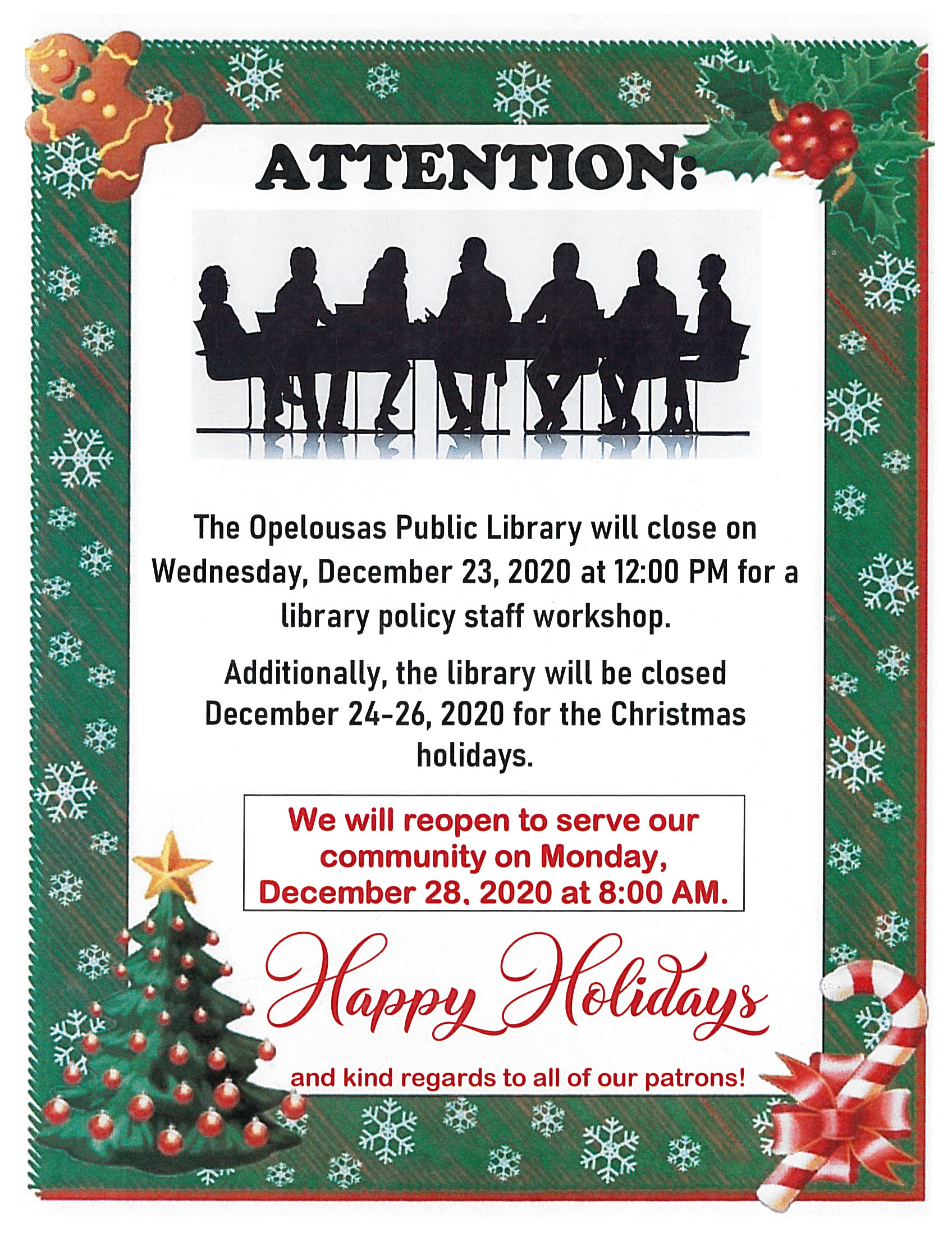 Happy Holidays! | Opelousas Public Library